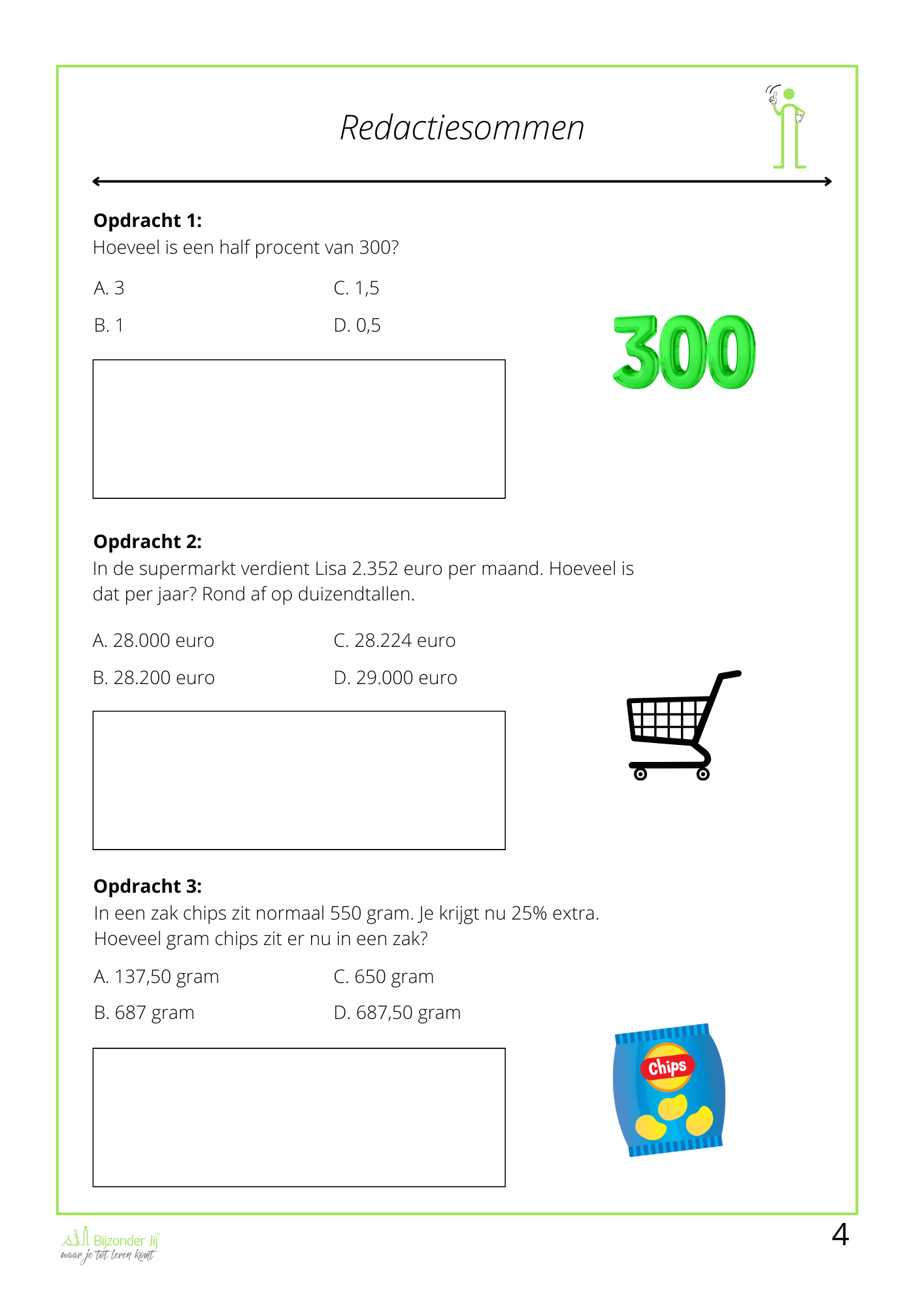 Werkboek Redactiesommen - groep 8 | Bijzonder Jij